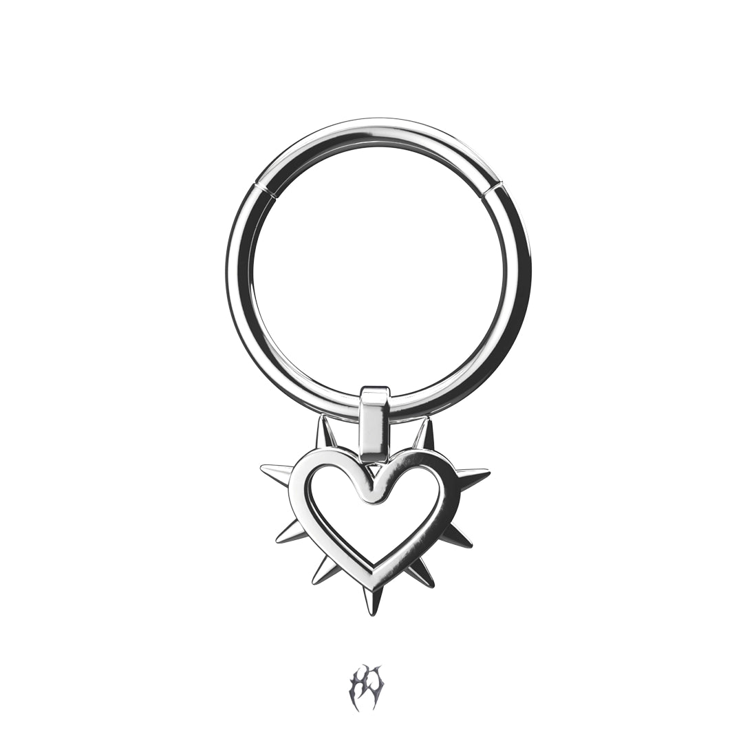 SPIKED HEART SEPTUM – Hard Jewelry™