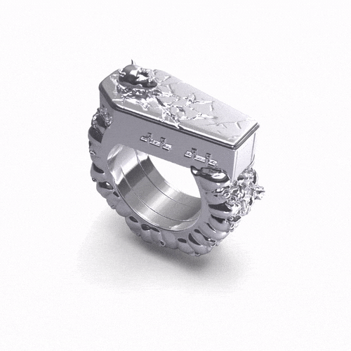 FALLEN ANGEL COFFIN RING – Hard Jewelry™