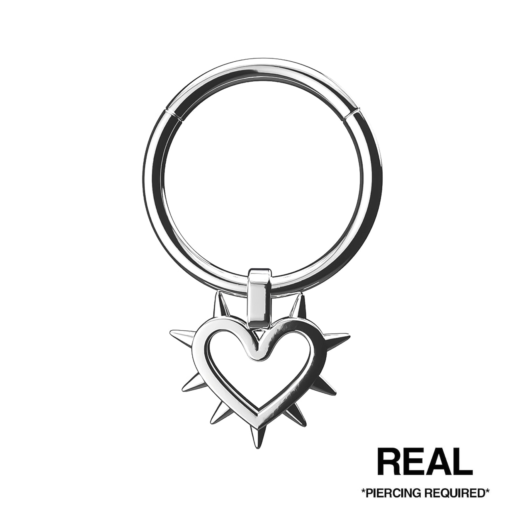 SPIKED HEART SEPTUM – Hard Jewelry™