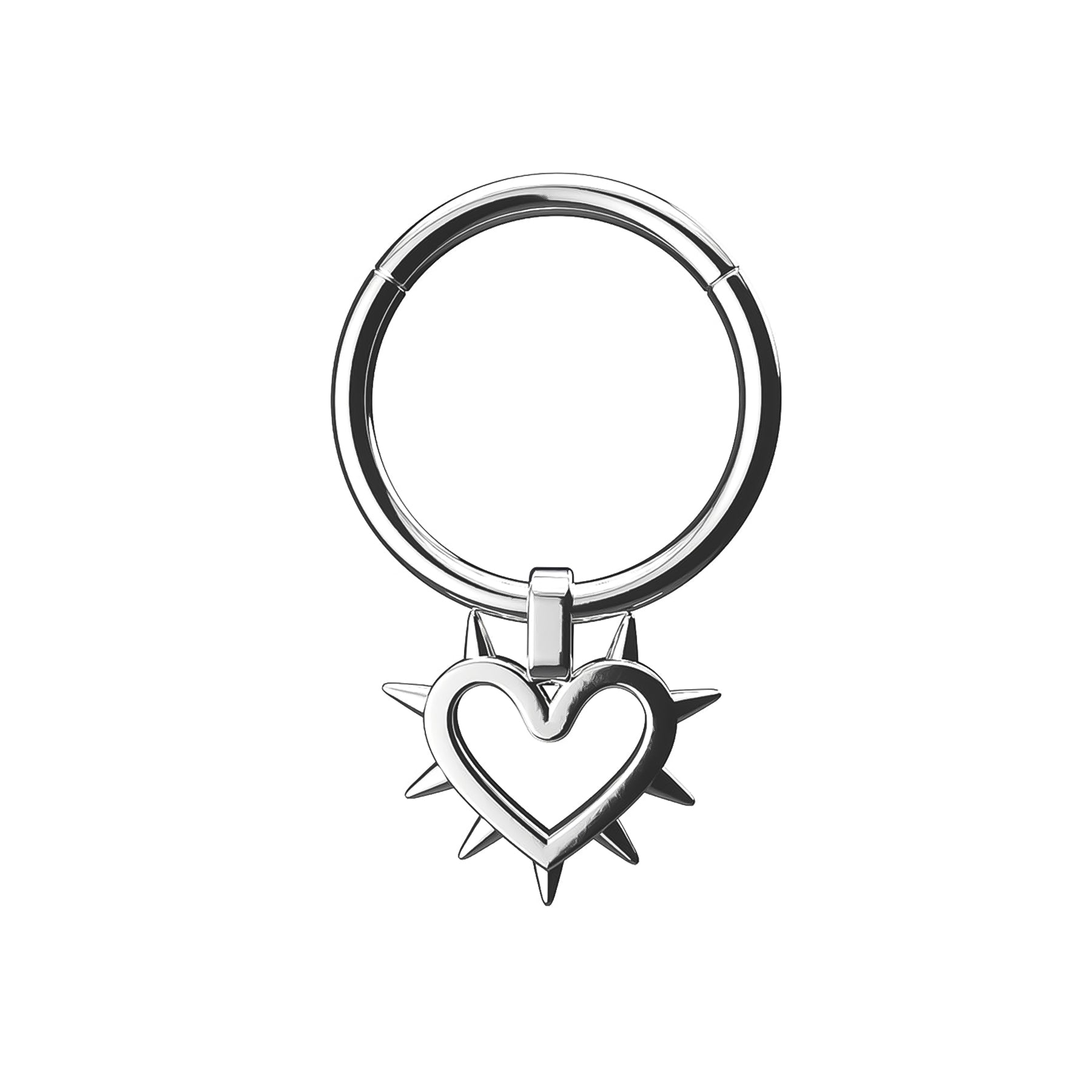 SPIKED HEART SEPTUM – Hard Jewelry™
